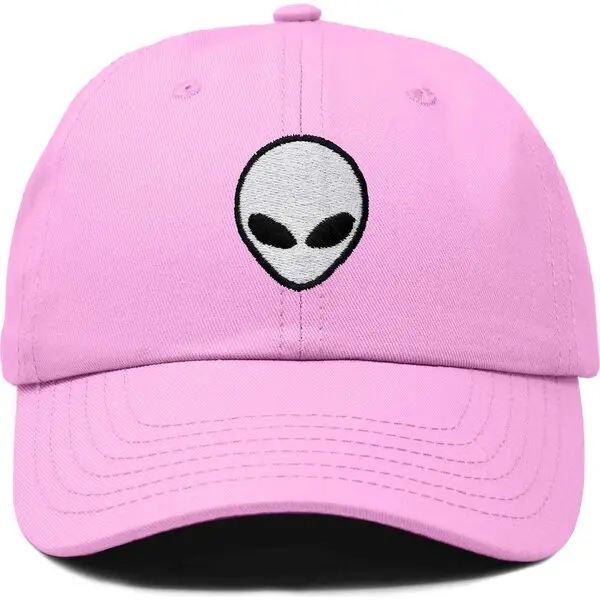DALIX Alien Embroidered Cap - Light Pink