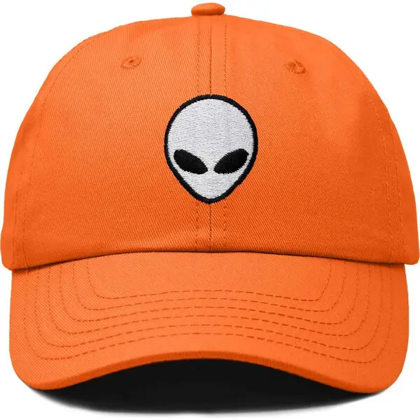 DALIX Alien Embroidered Cap - Orange