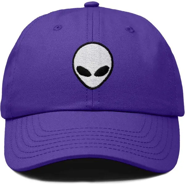 DALIX Alien Embroidered Cap - Purple