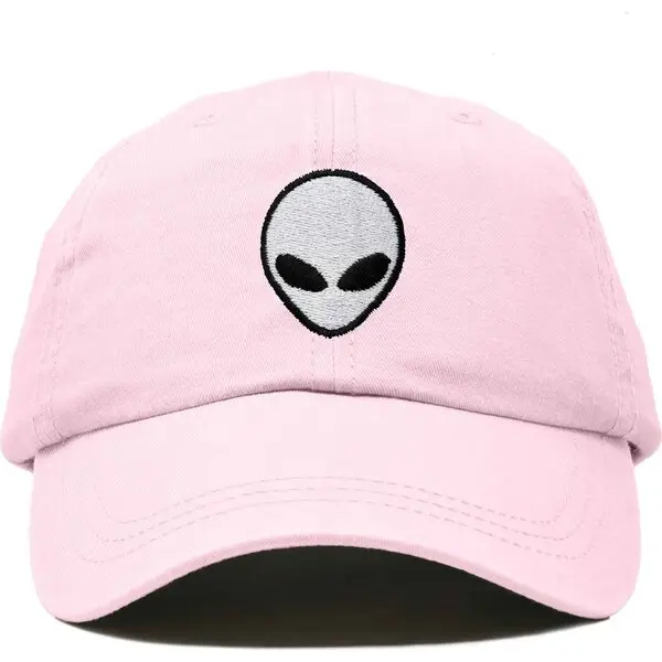 DALIX Alien Embroidered Cap - Washed Pink