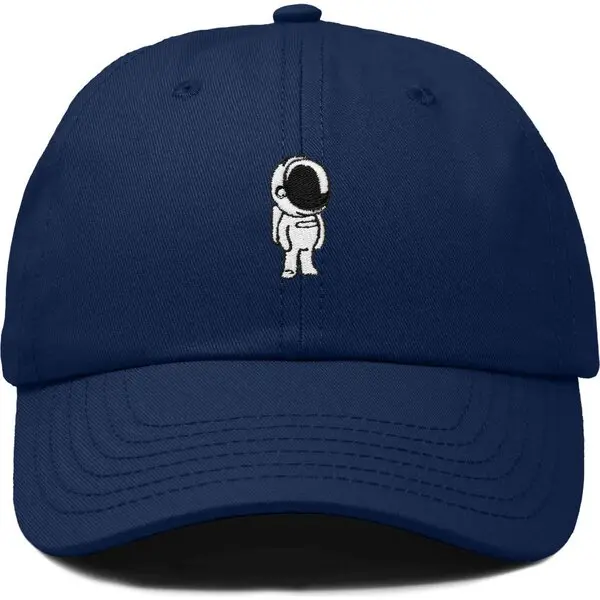 DALIX Astronaut Embroidered Cap - Navy Blue