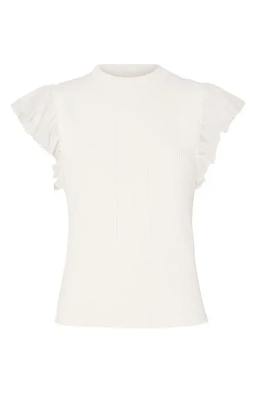 MILLY Chiffon Flutter Sleeve Top
