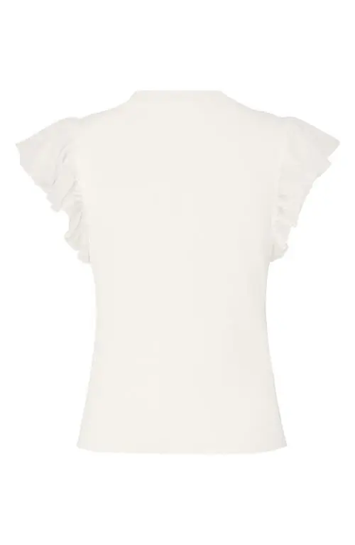 MILLY Chiffon Flutter Sleeve Top