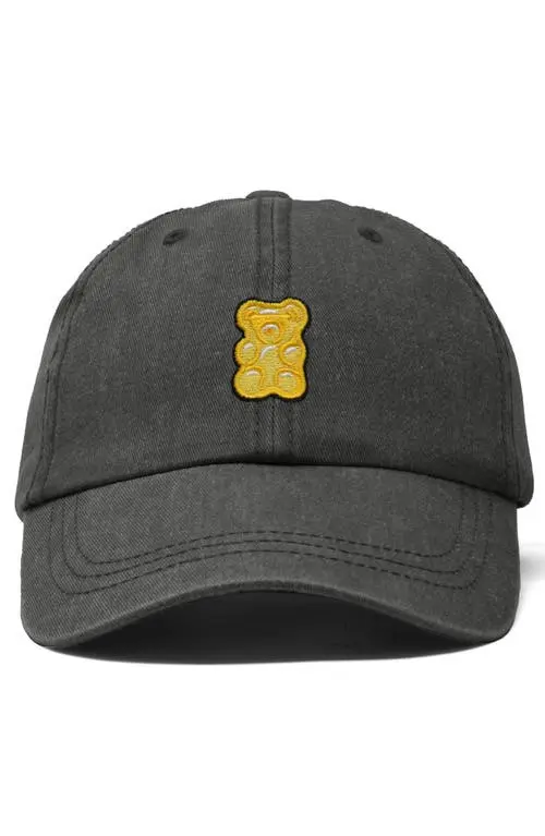DALIX Gummy Embroidered Baseball Cap - Washed Gray