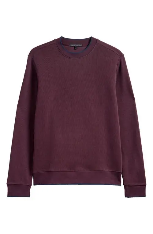 Robert Barakett Birch Hill Tipped Crewneck Sweatshirt