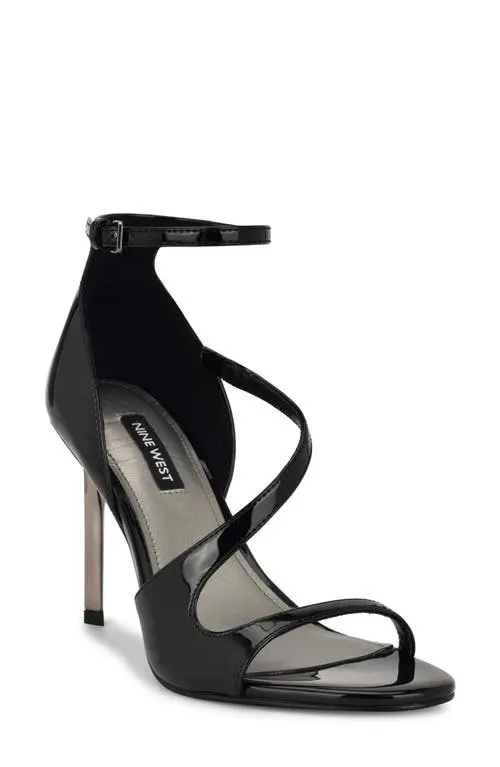 Nine West Shimmy Ankle Strap Sandal - Black