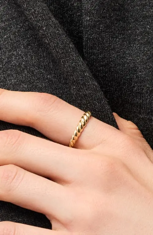 ANA LUISA Dome Rope Ring