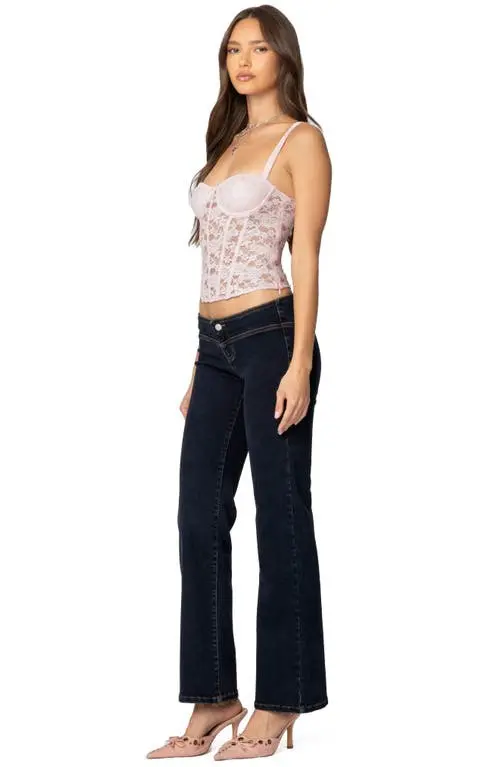 EDIKTED Lace Corset Top