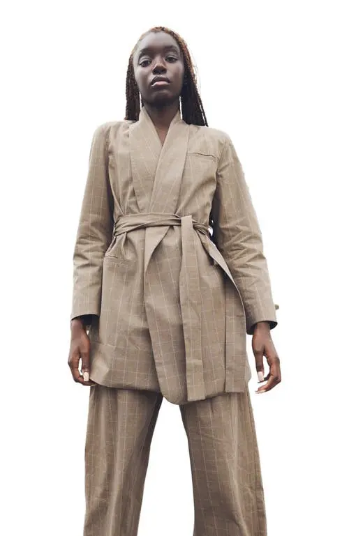 EDDY Blazer With Waist Tie