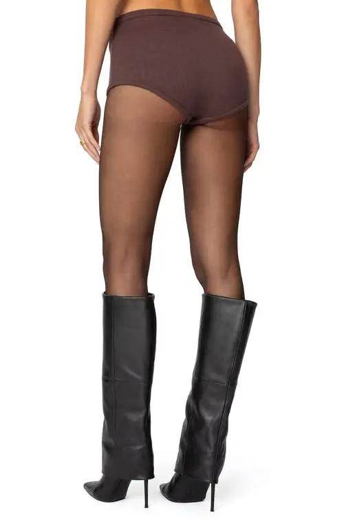 EDIKTED Ashlin Knit Micro Shorts