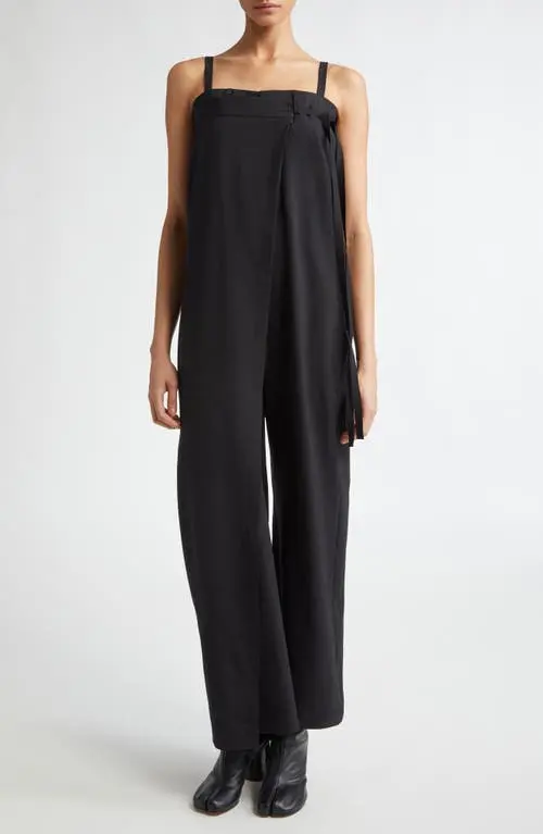 MAISON MARGIELA Wrap Overlay Jumpsuit - Black