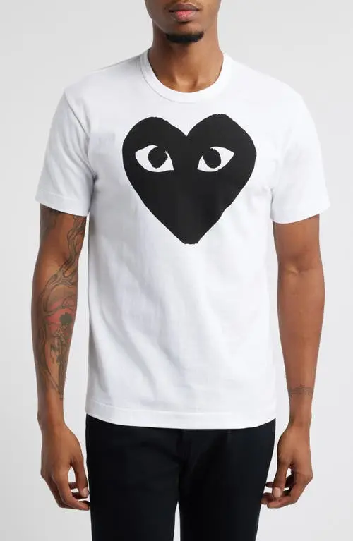Comme Des Garçons Black Heart Graphic T-shirt