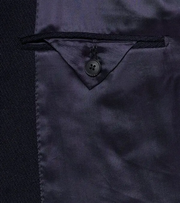 SAMAN AMEL Wool Twill Blazer - Blue
