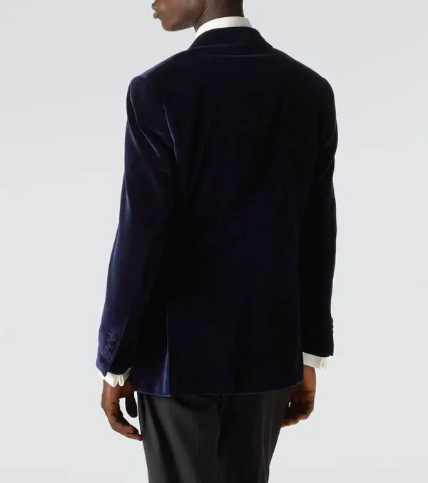 Thom Sweeney Cotton Velvet Tuxedo Jacket