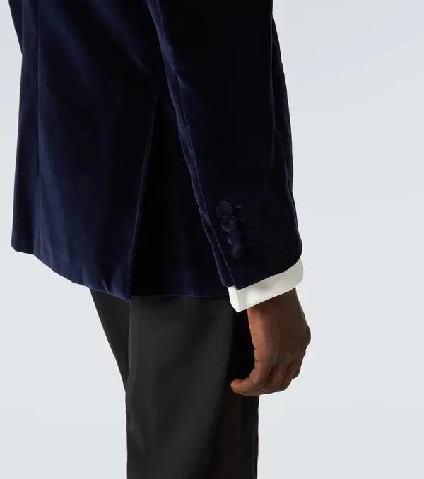 Thom Sweeney Cotton Velvet Tuxedo Jacket