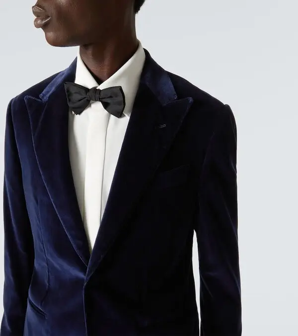Thom Sweeney Cotton Velvet Tuxedo Jacket