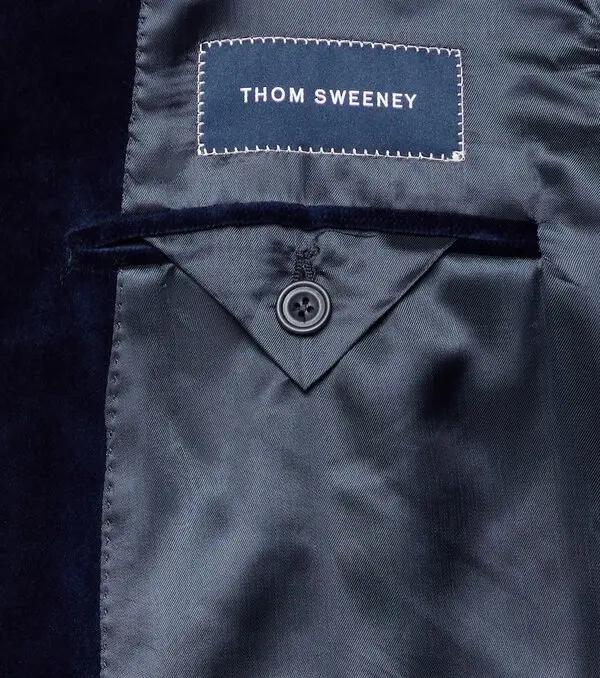 Thom Sweeney Cotton Velvet Tuxedo Jacket