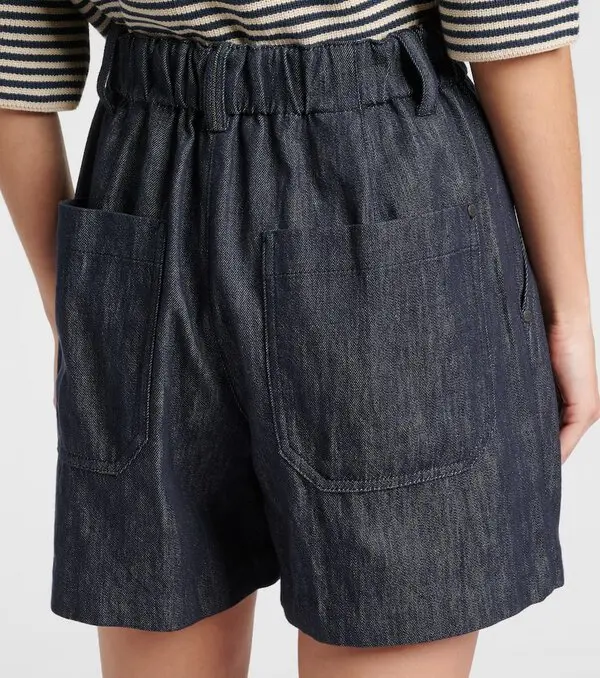 Brunello Cucinelli Denim Bermuda Shorts