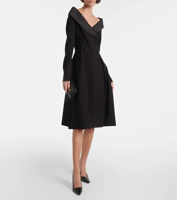 Dorothee Schumacher Off-shoulder Midi Dress - Black