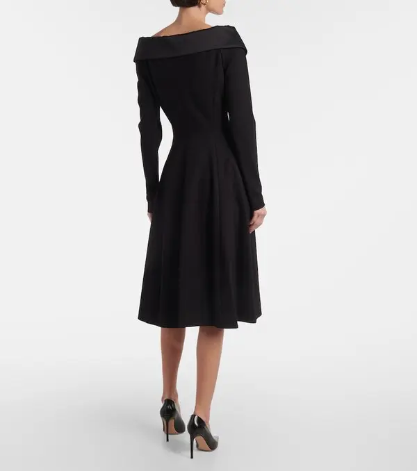 Dorothee Schumacher Off-shoulder Midi Dress - Black