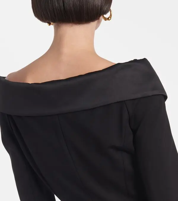 Dorothee Schumacher Off-shoulder Midi Dress - Black