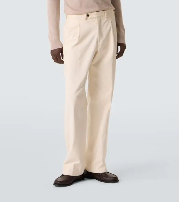SAMAN AMEL Amo Straight Pants - White