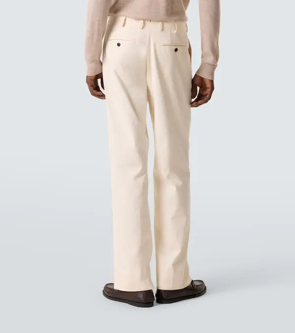 SAMAN AMEL Amo Straight Pants - White