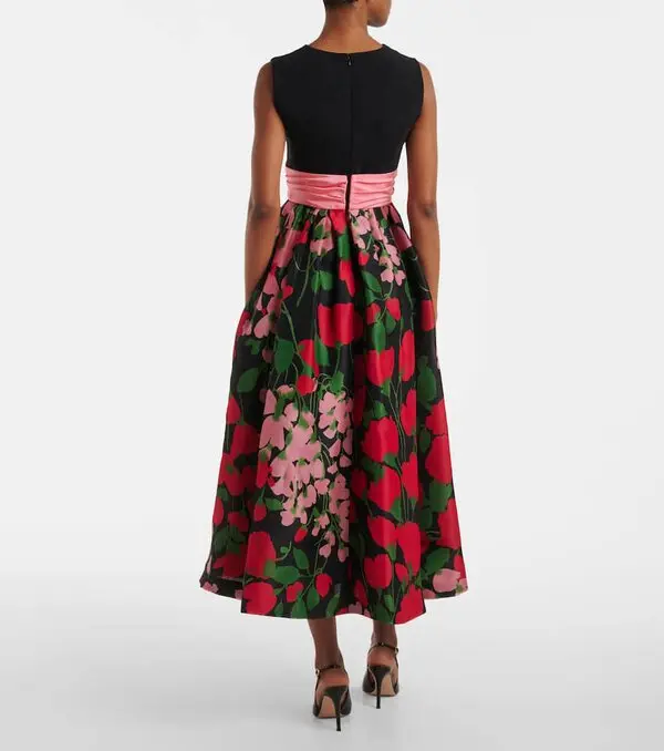 Carolina Herrera Silk Midi Dress