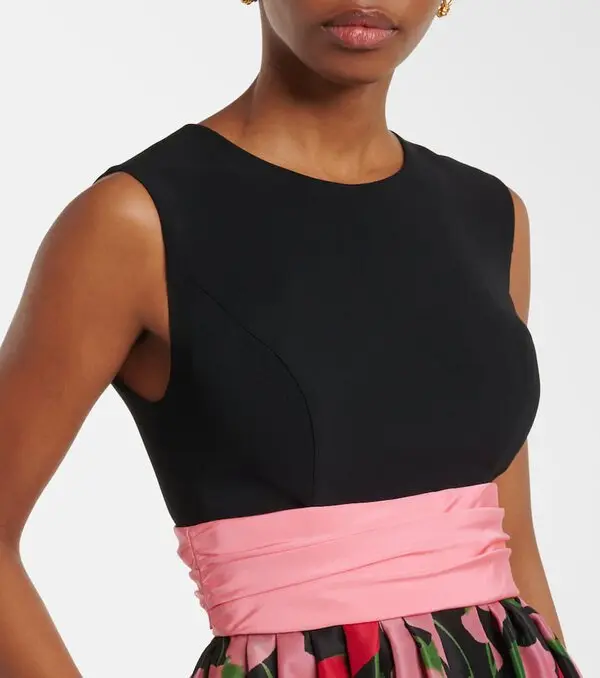 Carolina Herrera Silk Midi Dress