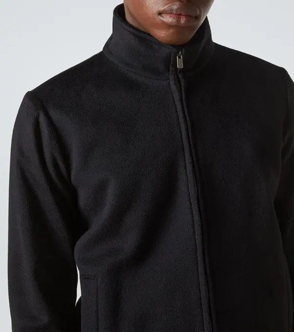 SAMAN AMEL Camillo Cashmere Bomber Jacket