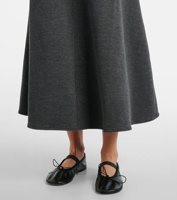 Proenza Schouler White Label Melanie Cotton-blend Midi Dress - Grey