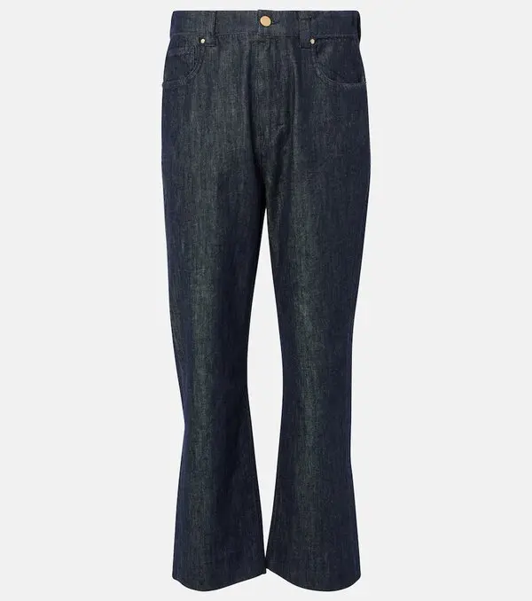 Max Mara Terra High-rise Straight Jeans - Blue