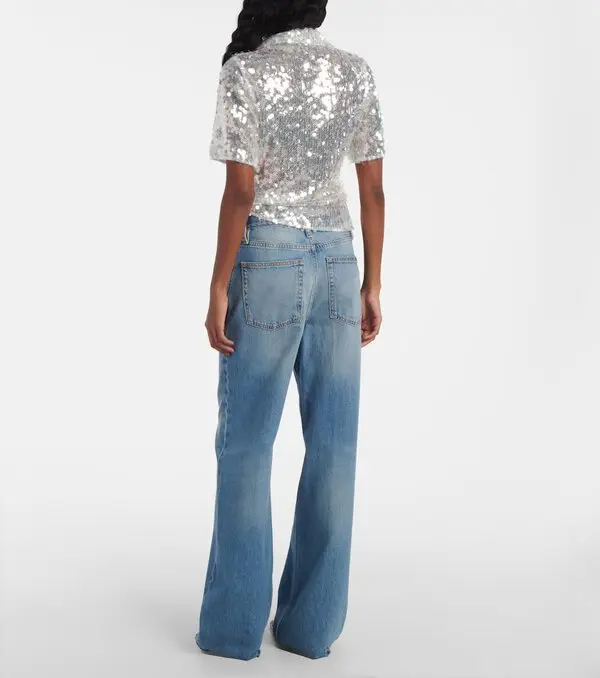 Christopher Esber Sequined Polo Shirt
