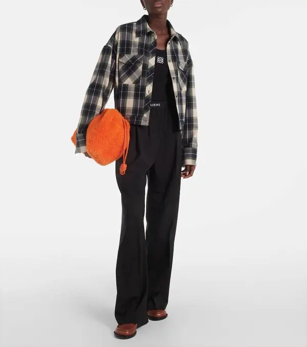 Loewe High-rise Wide-leg Pants