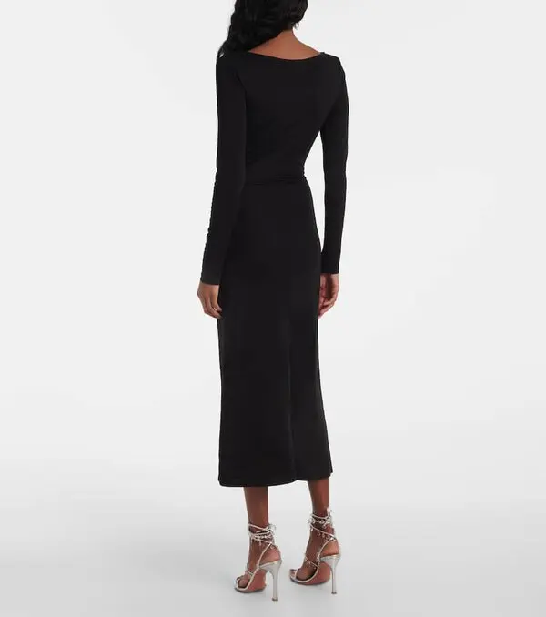 Staud Ruched Midi Dress