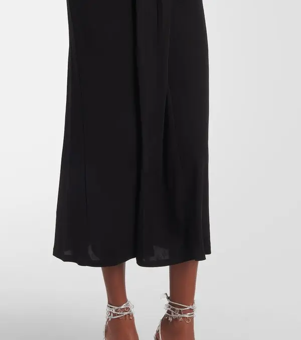 Staud Ruched Jersey Midi Dress