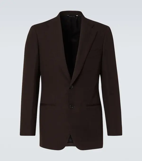 SAMAN AMEL Wool Twill Blazer