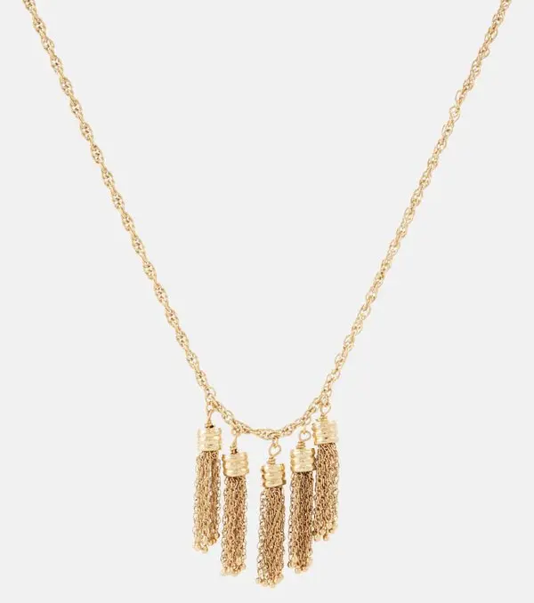 Chloé Pompoms Pendant Necklace - Gold