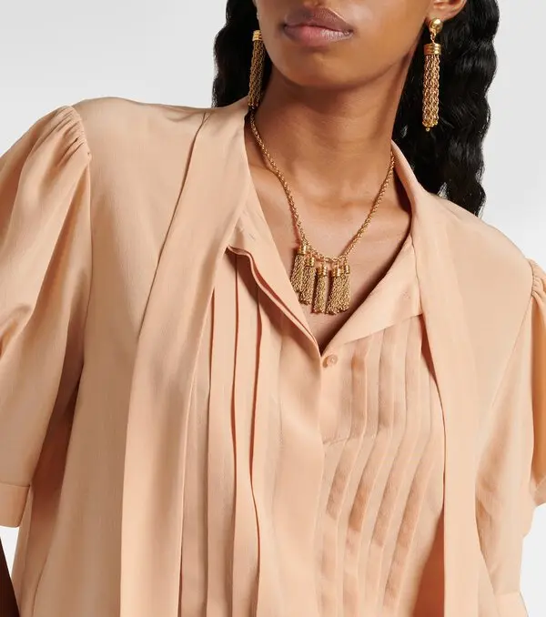 Chloé Pompoms Pendant Necklace
