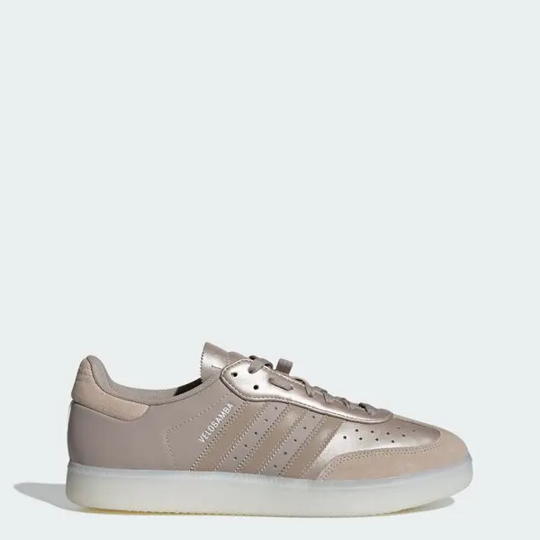 Adidas Velosamba Leather Sneakers In Champagne Met. / Champagne Met. /  Cloud White - 40% Off | Editorialist