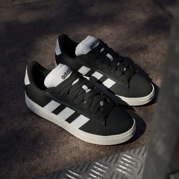 Adidas Grand Court Alpha Sneakers - Core Black / Cloud White / Off White