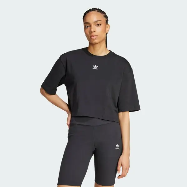 Adidas Essentials Cropped T-shirt - Black