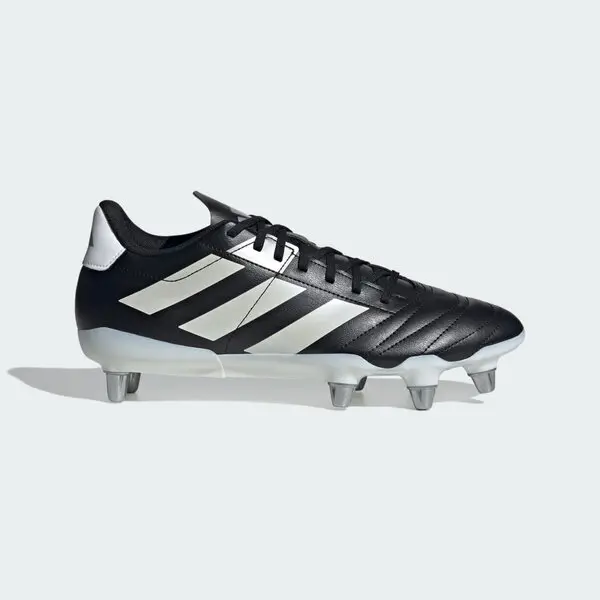 Adidas Kakari Soft Ground Rugby Boots - Core Black / Zero Metalic / Silver Metallic