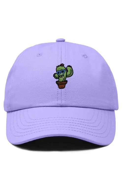 DALIX Cactus Embroidered Cap - Lavender