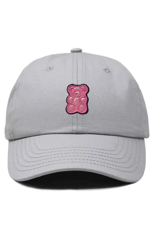 DALIX Gummy Embroidered Baseball Cap - Gray