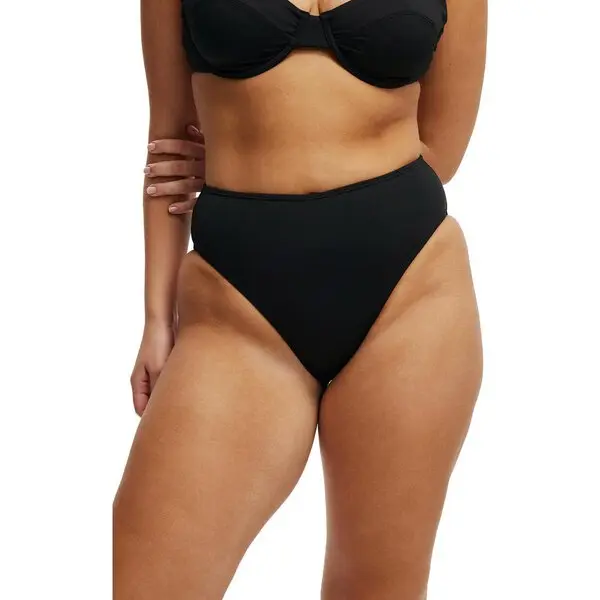Cotton:on Highwaisted Cheeky Bikini Bottom - Black