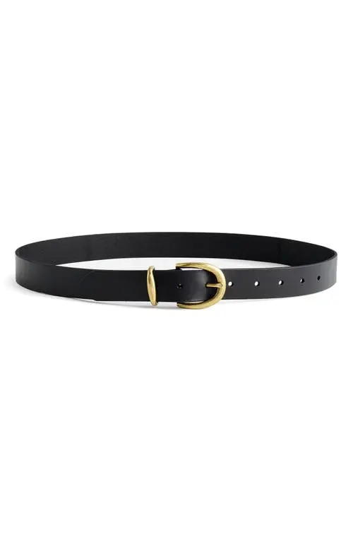 Madewell Classic Leather Belt - True Black