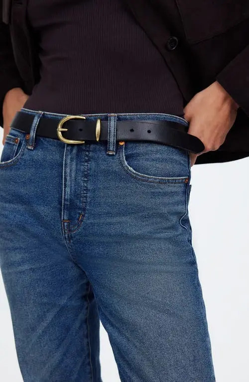 Madewell Classic Leather Belt - True Black