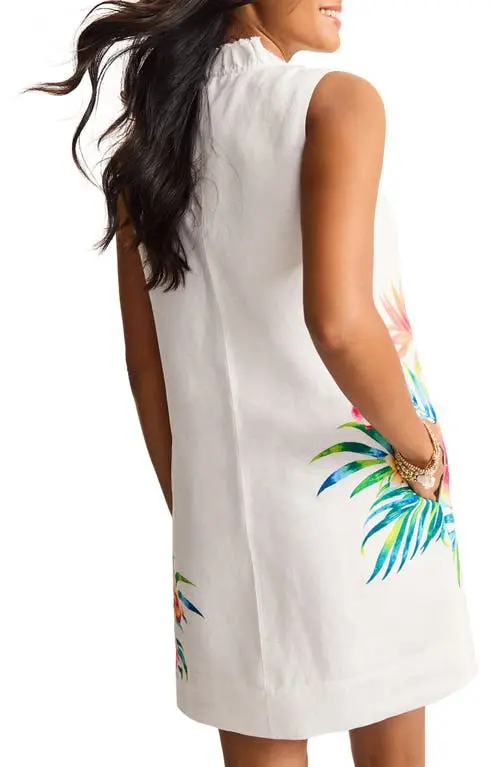 Tommy Bahama Tropical Print Linen Shift Dress In White - 60% Off |  Editorialist