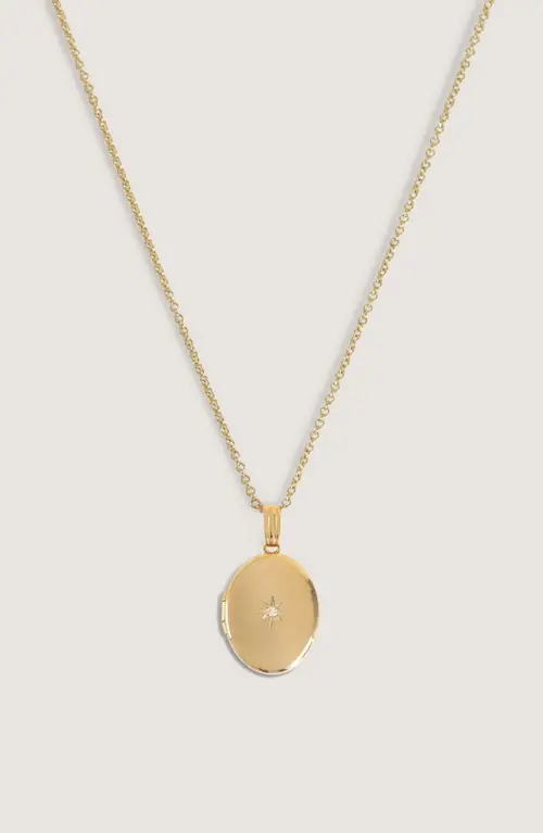 KINN Maison Oval Locket Necklace With Diamond